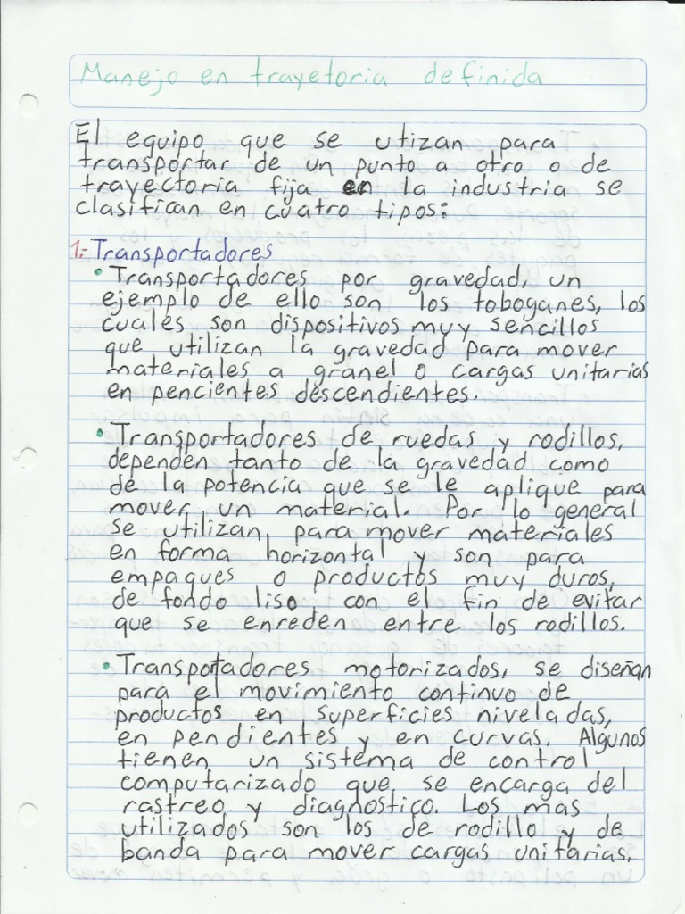 Manejo en Trayectoria Definida | PDF