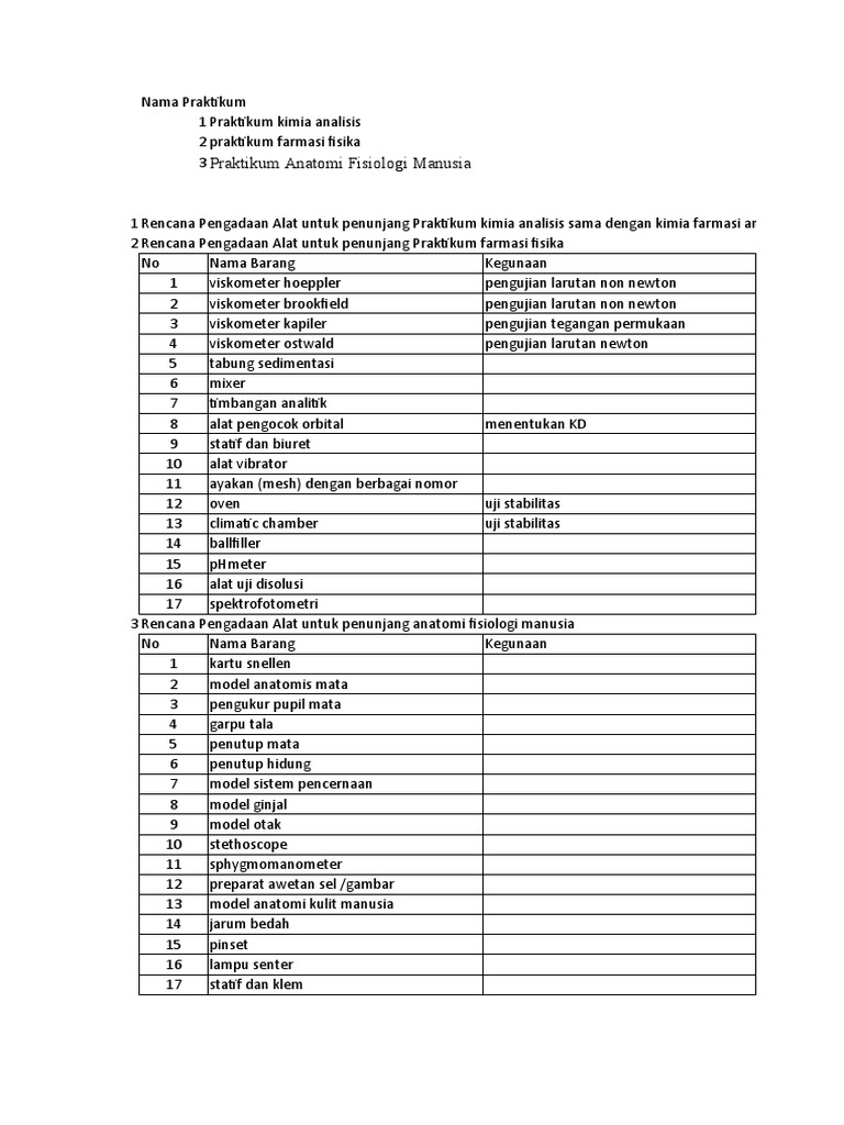 ACC Alat Labor Semester IV | PDF | Kesehatan Holistik | Sains & Matematika