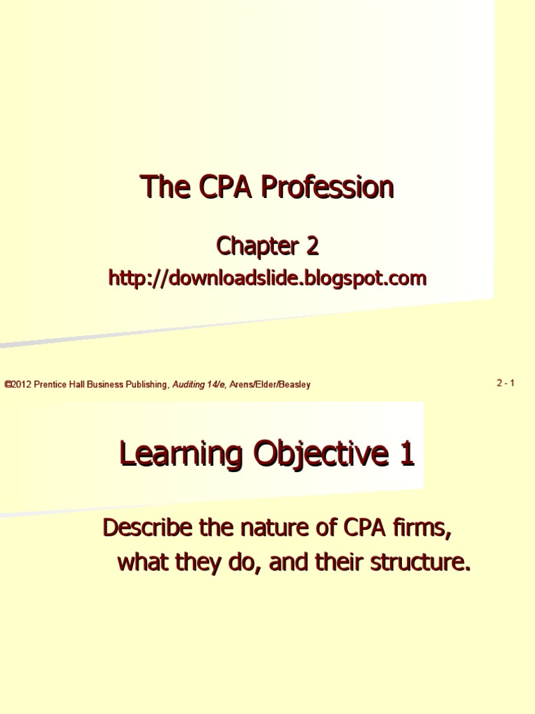 CH 2 Arens - The CPA Profession | PDF | Certified Public Accountant ...