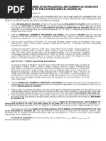 Extra Judicial Partition of Estate Sample | PDF | Property Law | Law ...