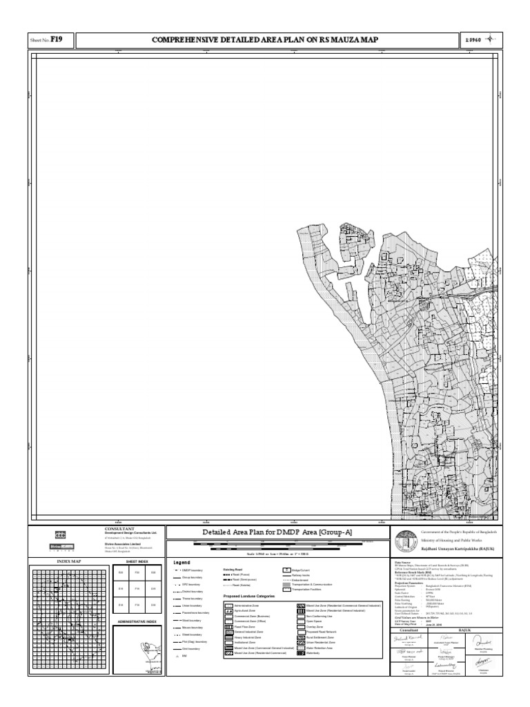 F19 Comprehensive Detailed Area Plan On Rs Mauza Map | Download Free ...