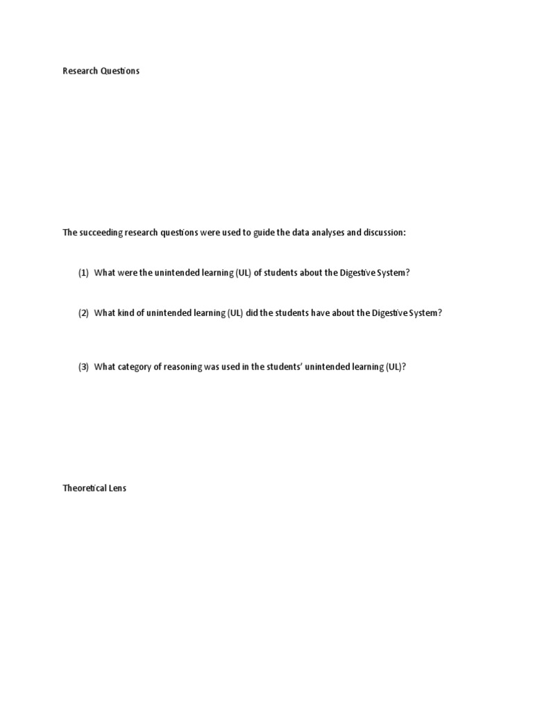 Sample Research Objectives | PDF
