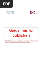 ISSN Request Guidelines India | PDF | International Standard Serial ...