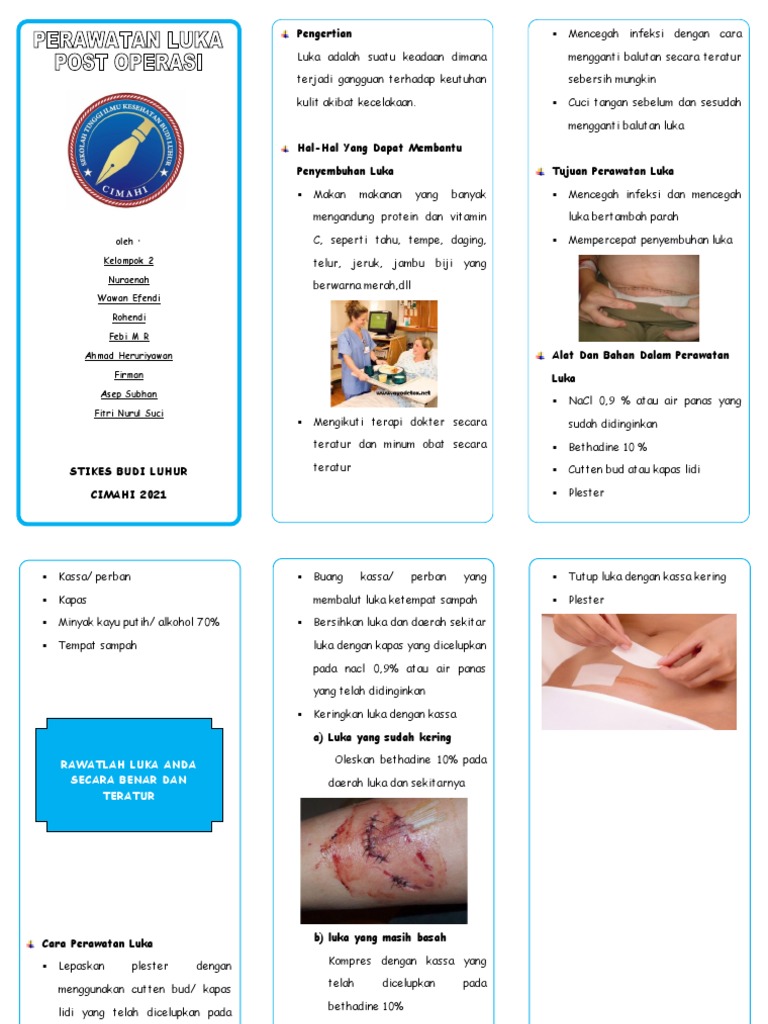 LEAFLET Perawatan-Luka-Post-Op-1 | PDF