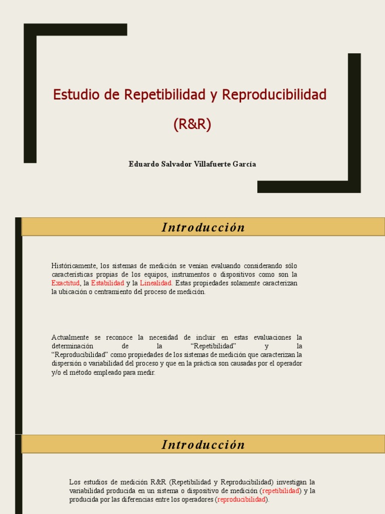 Estudio RyR | PDF | Medición | Diferencia