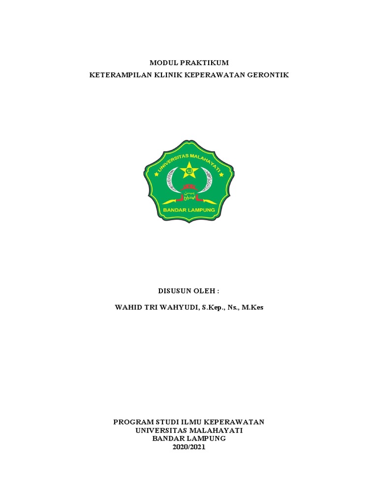 Modul Ketrampilan Klinik Keperawatan Gerontik | PDF