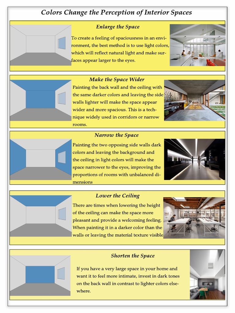Colors Change The Perception of Interior Spaces | PDF