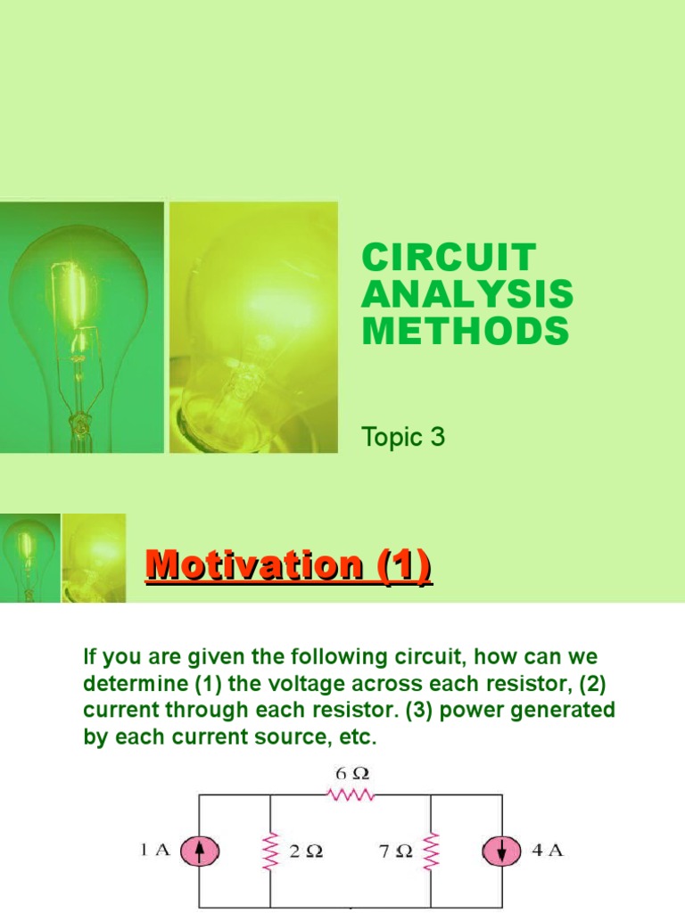 Chapter3 - Circuit Analysis Methods | PDF | Electrical Network ...