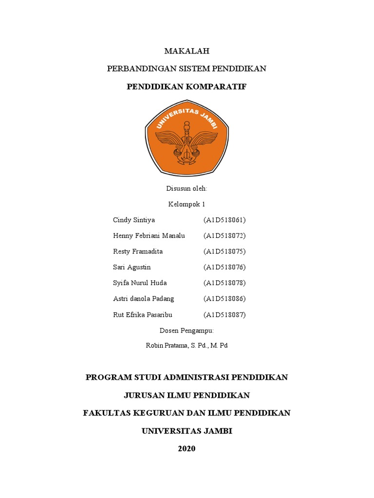KEL. 1 Perbandingan Sistem Pendidikan | PDF | Karier & Perkembangan