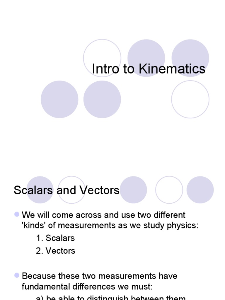 Science 9 Q4 Intro To Kinematics | PDF | Velocity | Speed
