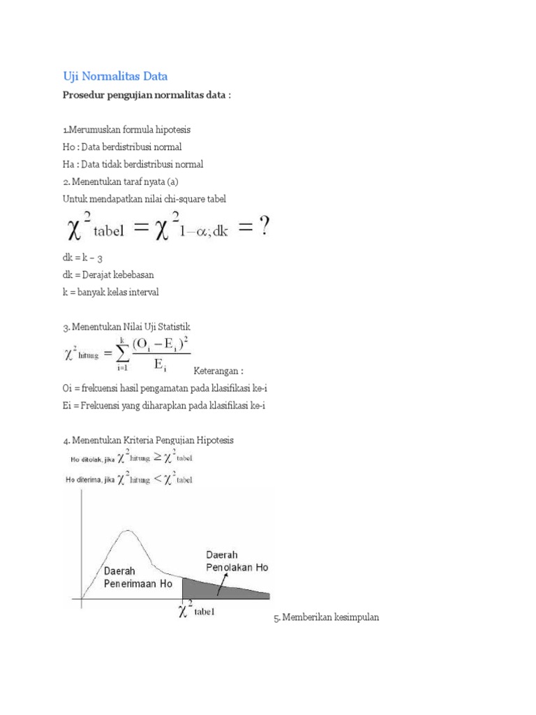 Uji Normalitas Data Dan Standar Deviasi | PDF | Metode & Bahan Ajar ...