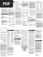 RCR414BHE / RCR413BHE: Universal Remote Control Owner's Manual | PDF ...