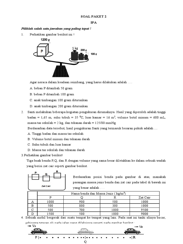 Soal Latihan Ujian 2 | PDF