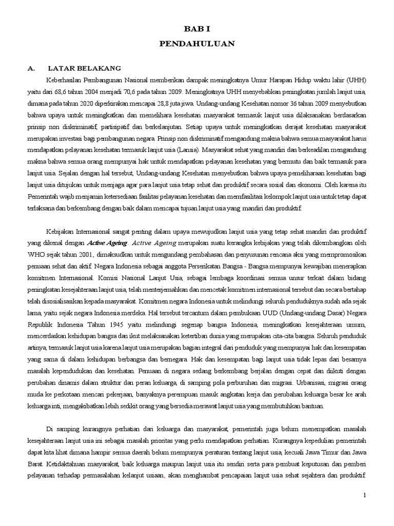 Pedoman Posyandu Lansia | PDF