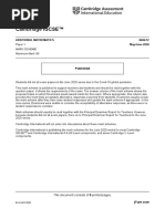 Ig Past Papers June 2025 Math 0580 | PDF