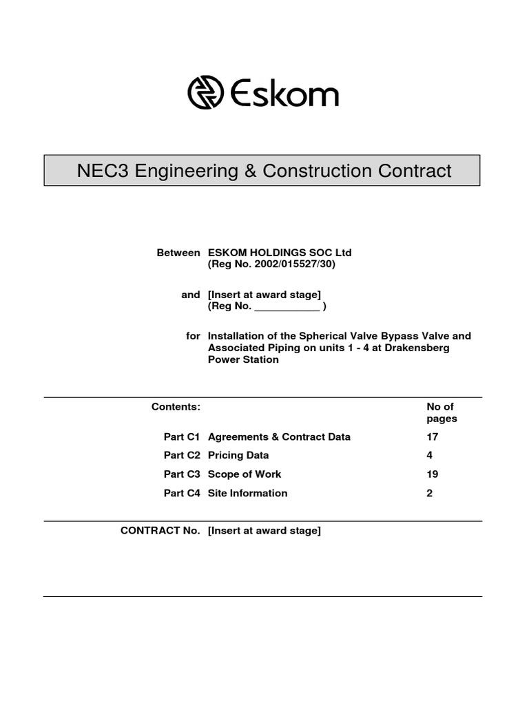 NEC3 Engineering and Construction Contract | PDF | Employment | Indemnity