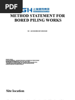 Method Statement Sheet Piling Works | PDF | Deep Foundation | Rail ...