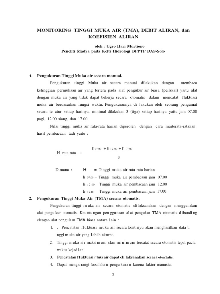Monitoring TMA | PDF