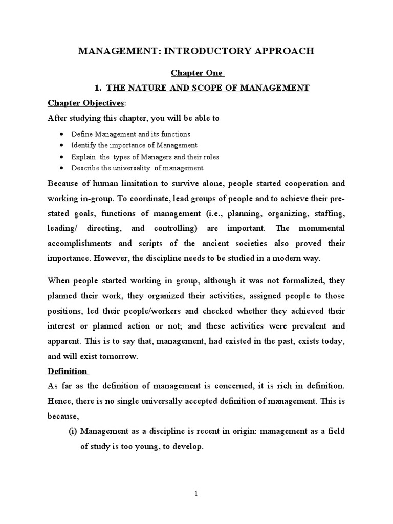 Intr MGT 112 Handout | PDF | Science | Leadership