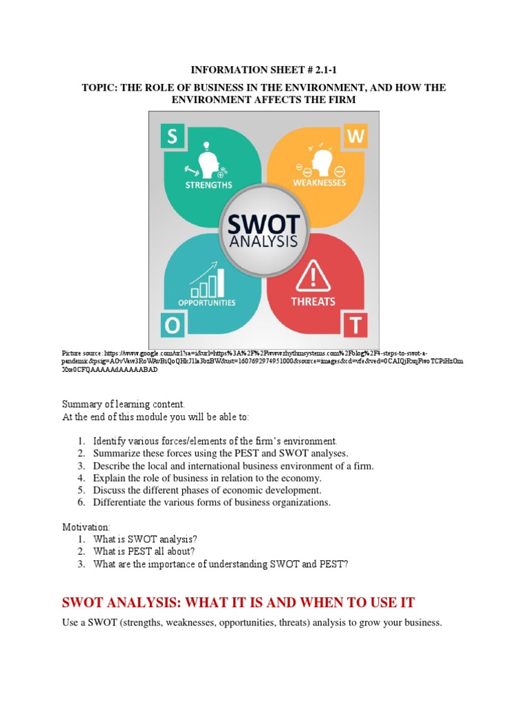 ABM Week 2 | PDF | Swot Analysis | Mediation