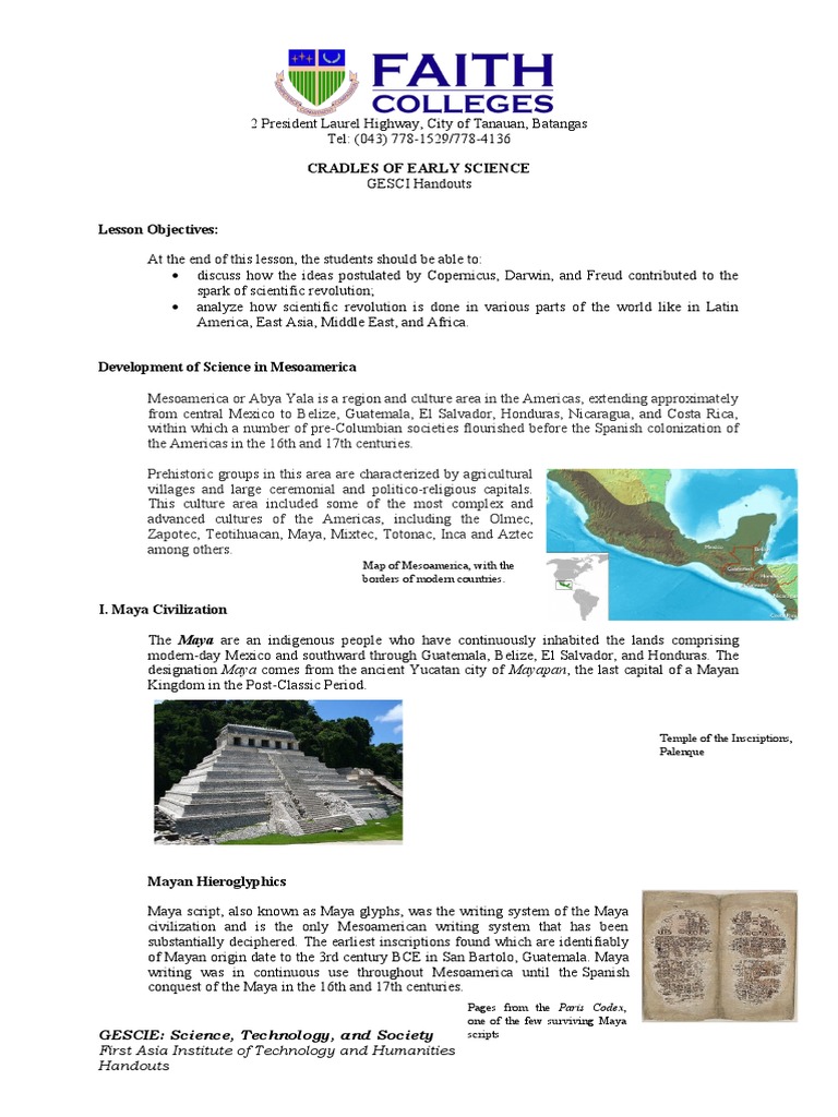 Gescie Handouts 2 - Cradles of Early Science | PDF | Ancient Near East ...