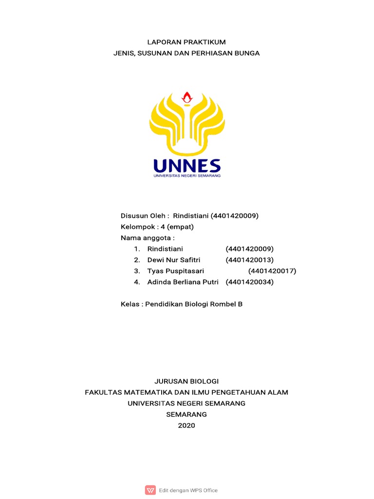 Jenis, Susunan Dan Perhiasan Bunga | PDF