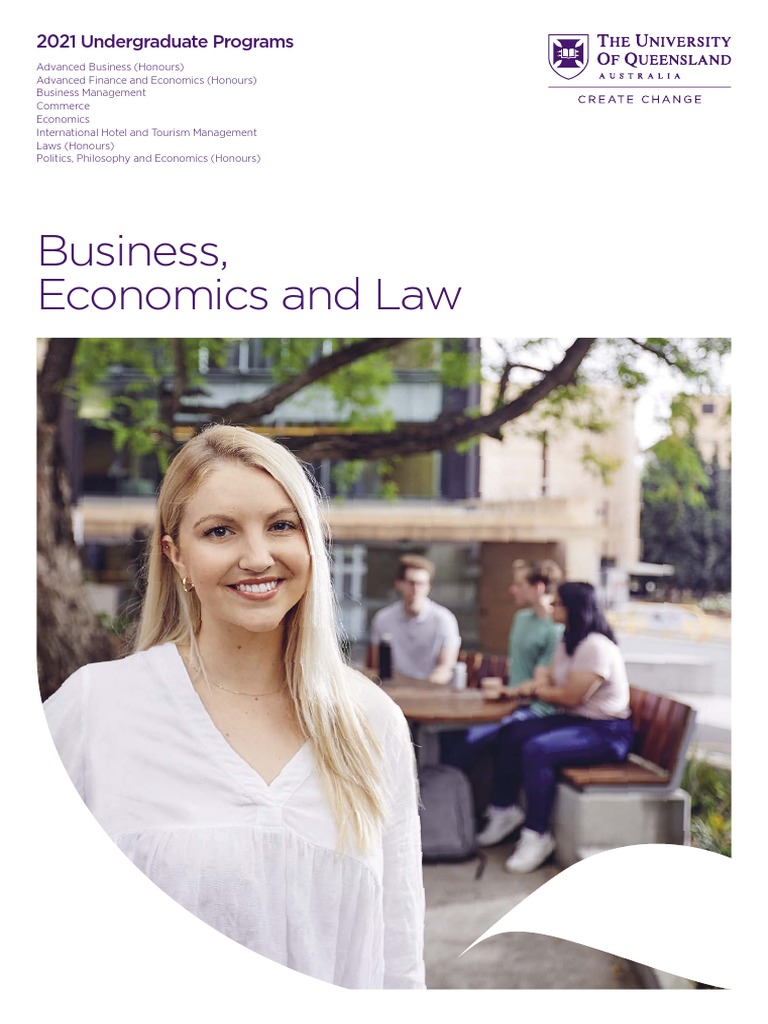 University of Queensland Business Economics and Law Undergraduate ...