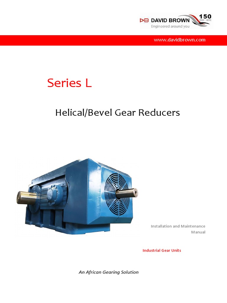 L-Series Installation Maintenance | PDF | Gear | Transmission (Mechanics)
