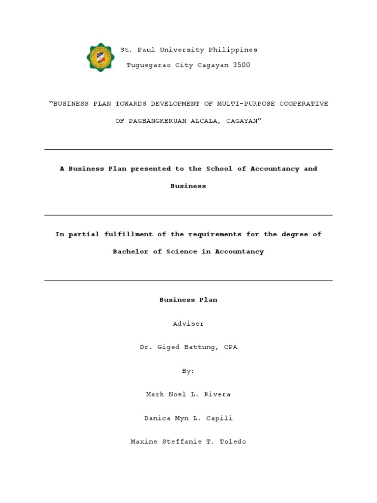 Cooperative Business Plan in Alcala Phil | PDF | Cooperative | Farms