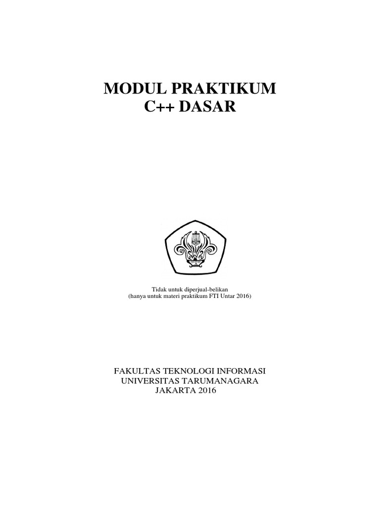 Modul C Dasar Bab 1 Pdf