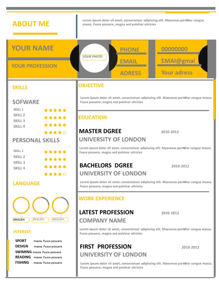 CV TEST - Copie | PDF