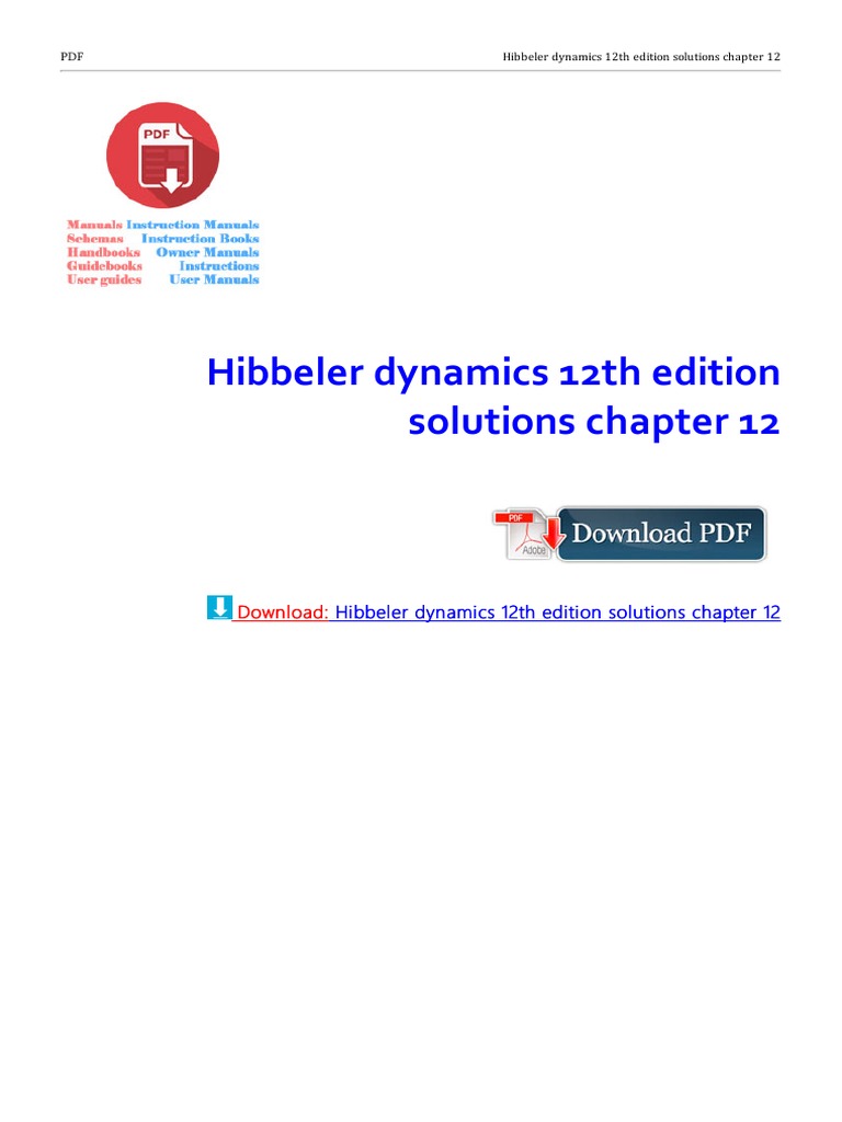 Hibbeler Dynamics 12th Edition Solutions Chapter 12 Soup Io | PDF