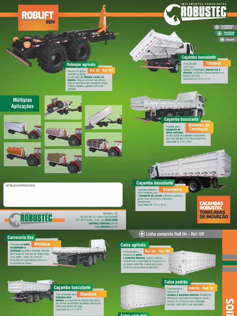 Catálogo Geral Implementos Robustec | PDF