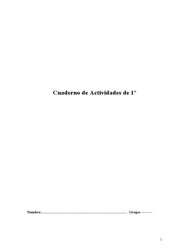 Cuaderno de Actividades Pendientes 1º | PDF | Formas musicales ...