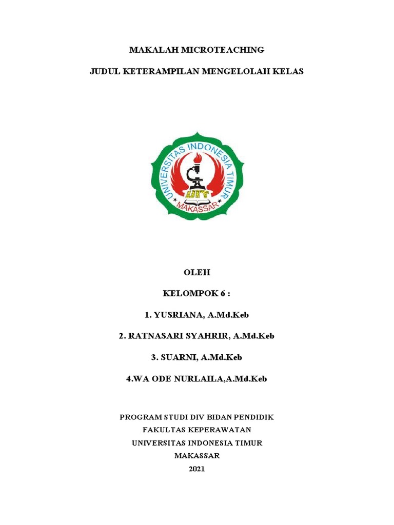 Makalah Microteaching | PDF | Karier & Perkembangan
