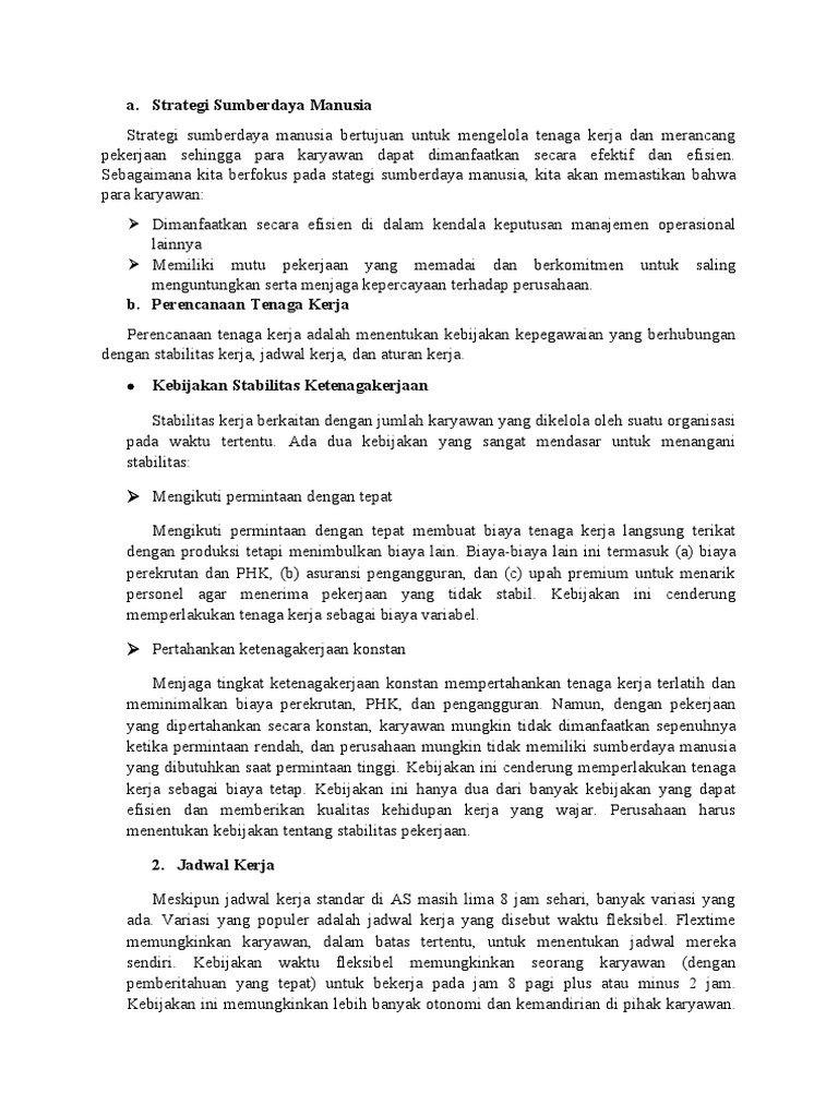 Resume SDM Dan Desain Pekerjaan | PDF