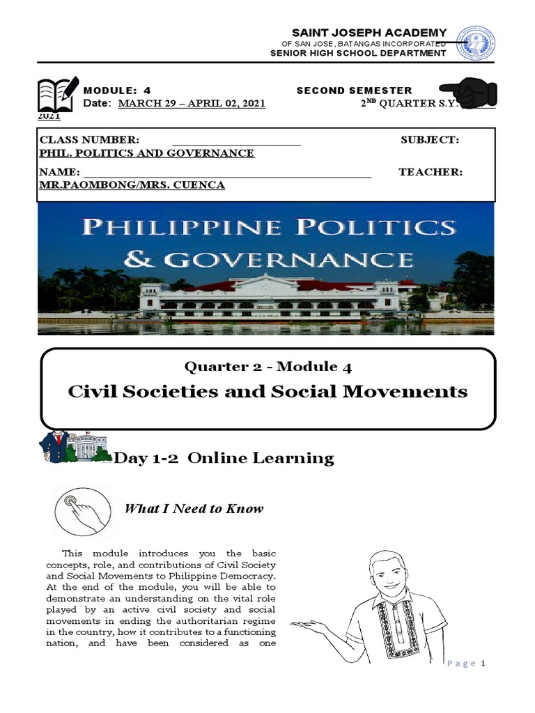 PPG - Module 4 - 2ND Sem - 2ND Quarter - Grade 11 - Humss Bonifacio-Agoncillo - MR - Paombong ...