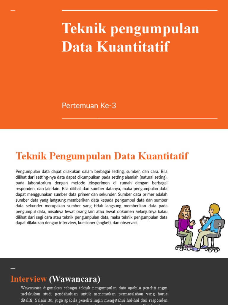 Teknik Pengumpulan Data Kuantitatif | PDF
