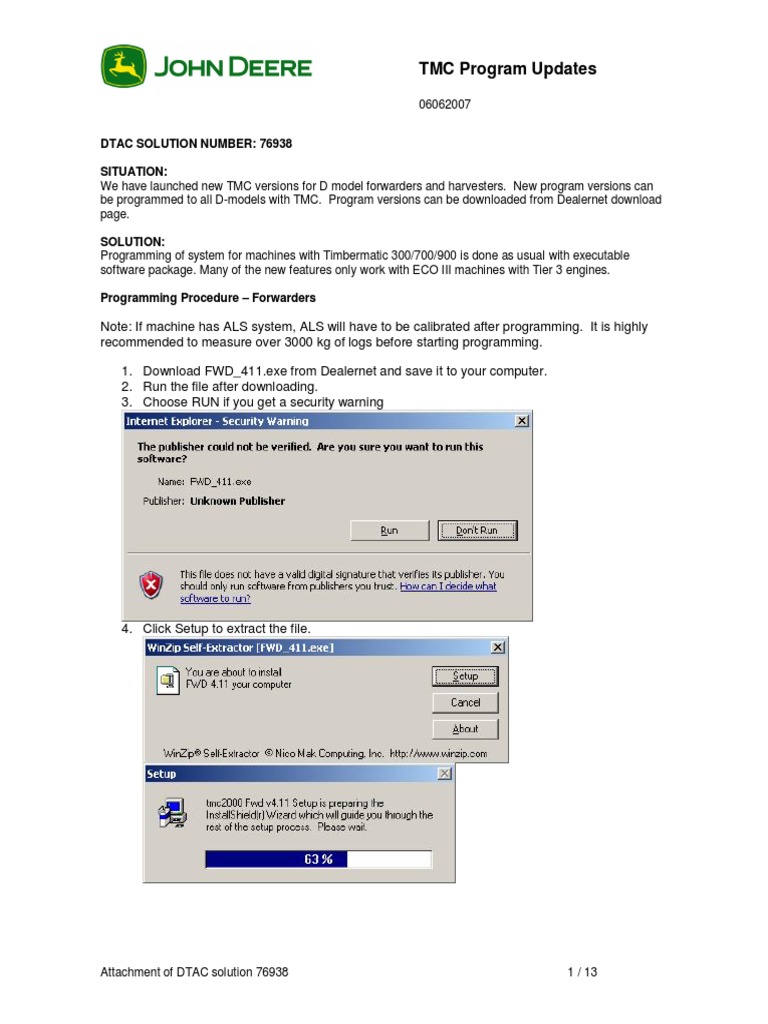 TMC Program Updates: Dtac Solution Number: 76938 Situation | PDF ...