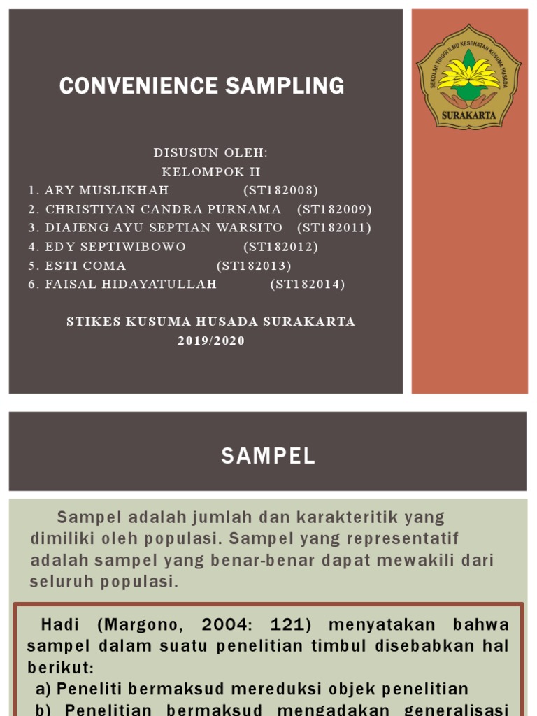 Kelebihan dan Kekurangan Convenience Sampling | PDF