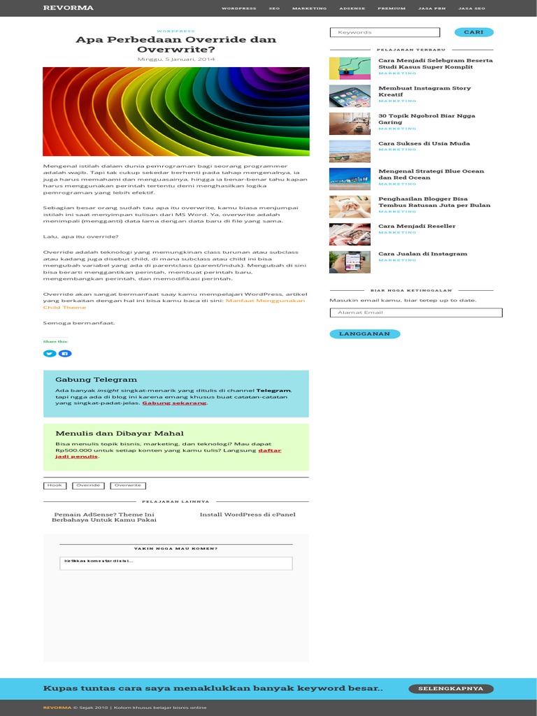 Apa Perbedaan Override Dan Overwrite | PDF