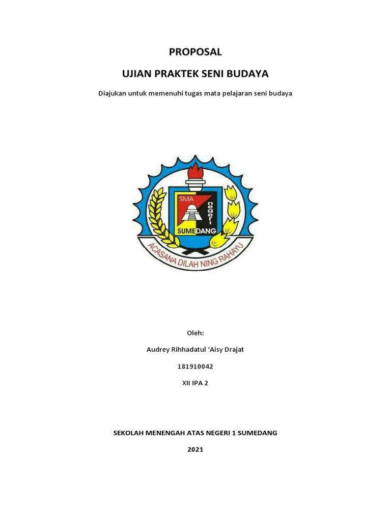 Audrey RAD XII IPA 2 Proposal Ujian Praktik SBK | PDF