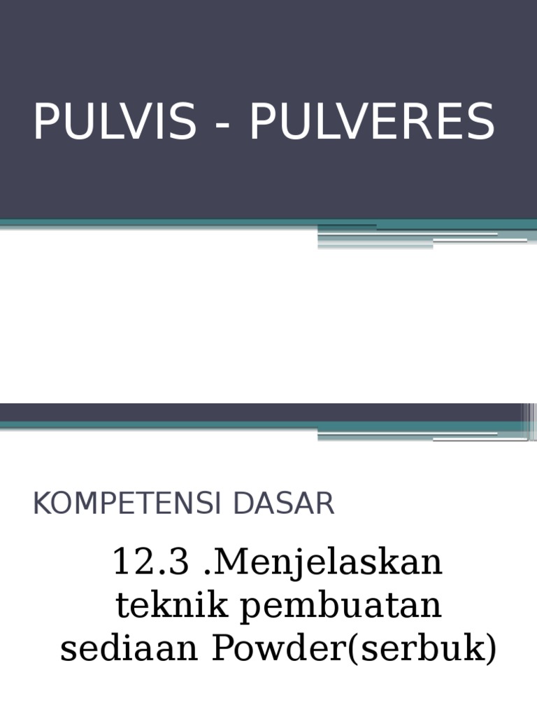 Pulvis | PDF