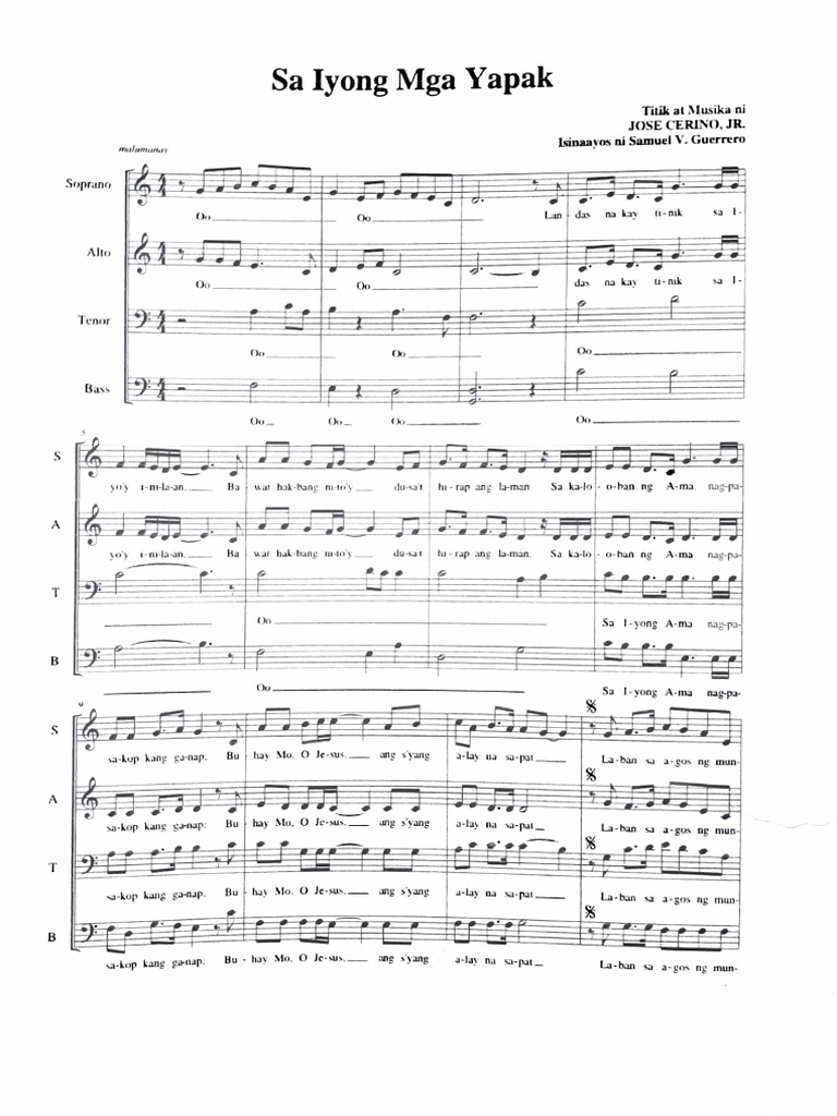 Sa Iyong Mga Yapak | PDF