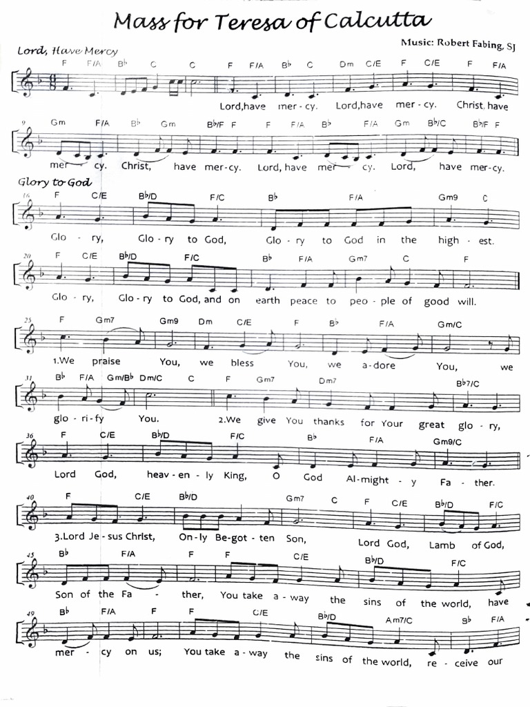 Mass Setting Songs | PDF | Christian Worship And Liturgy | Religious Faiths