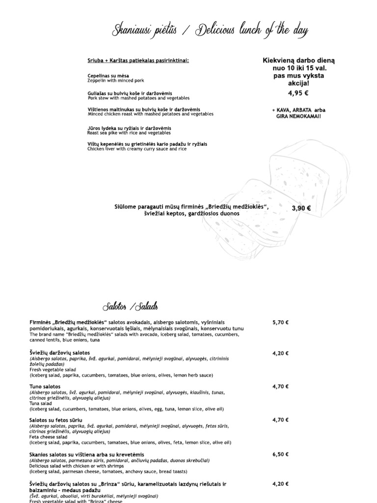 Briedziu Medziokles Meniu | PDF