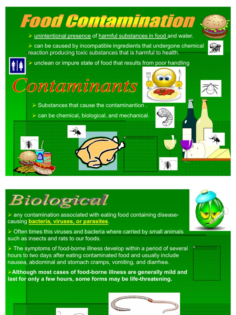 Food Contamination | PDF | Foods | Chemicals
