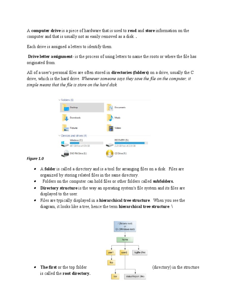 Simple Means That The File Is Store On The Hard Disk | PDF | Directory ...