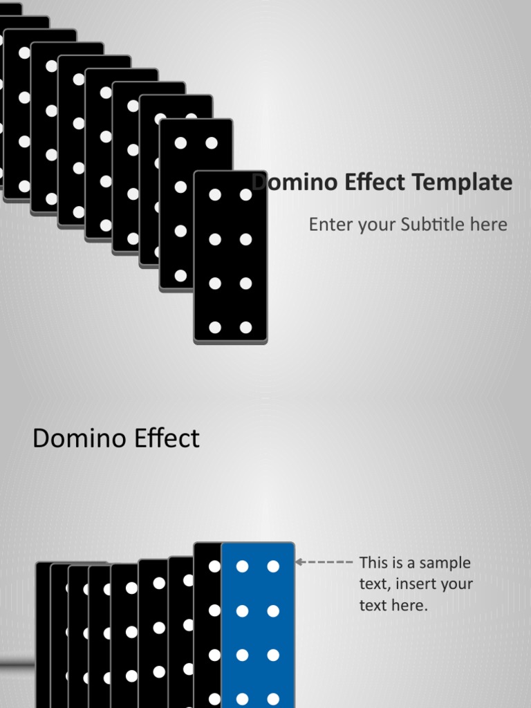 1053 Domino Effect Powerpoint Template | PDF 1053 Domino Effect Powerpoint Template | PDF
