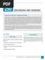 NEC Article 250: Grounding & Bonding | PDF | Electrical Equipment ...